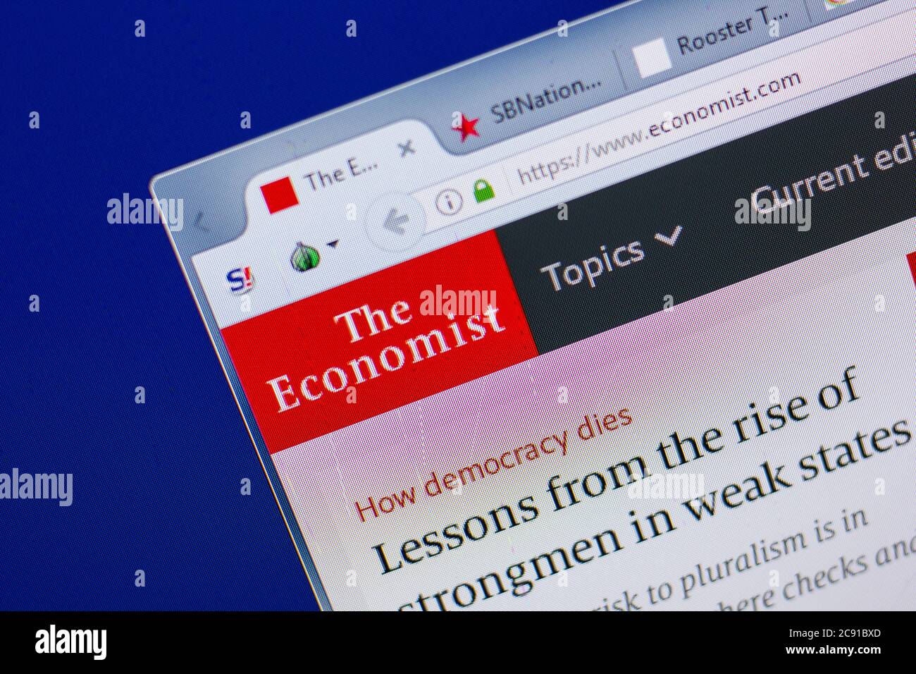 Front page of the economist hi-res stock photography and images - Alamy