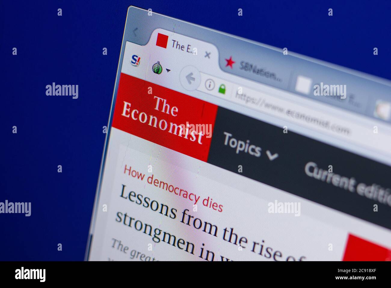 Front page of the economist hi-res stock photography and images - Alamy