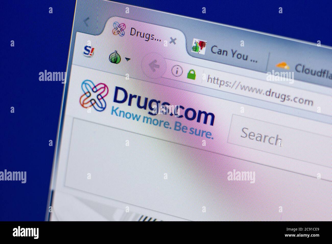 Ryazan, Russia - June 17, 2018: Homepage of Drugs website on the ...