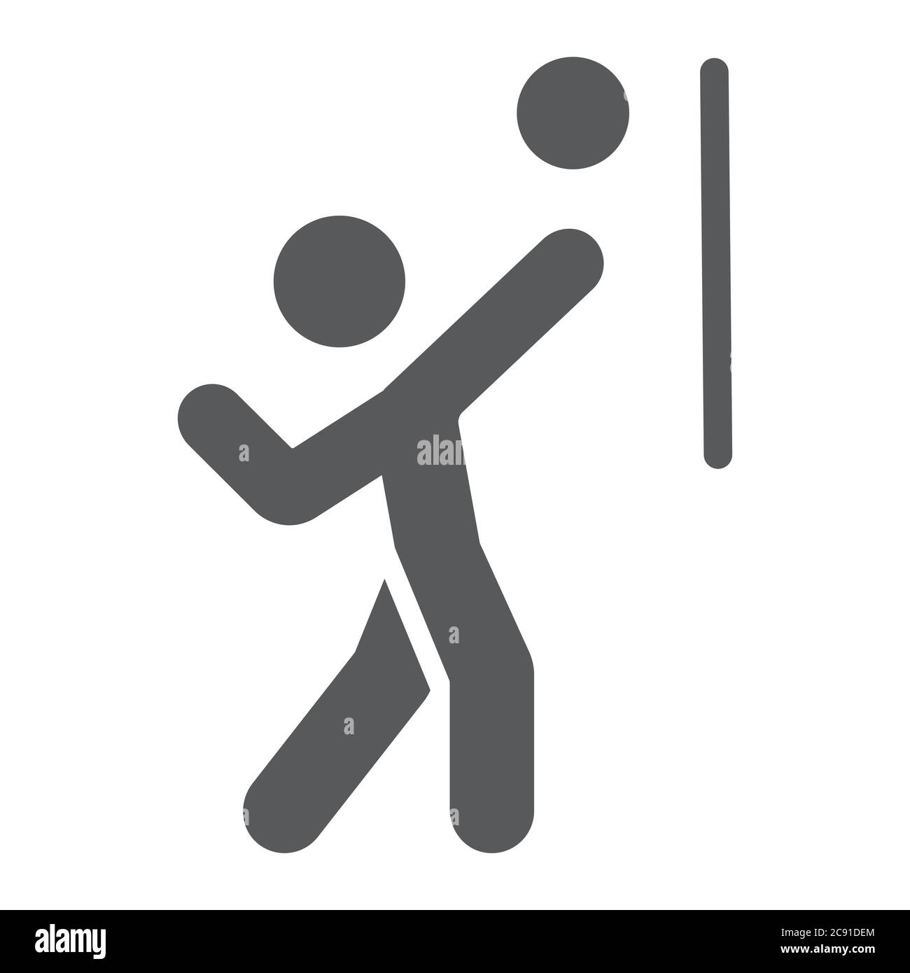 Volleyball player pictogram hi-res stock photography and images - Alamy