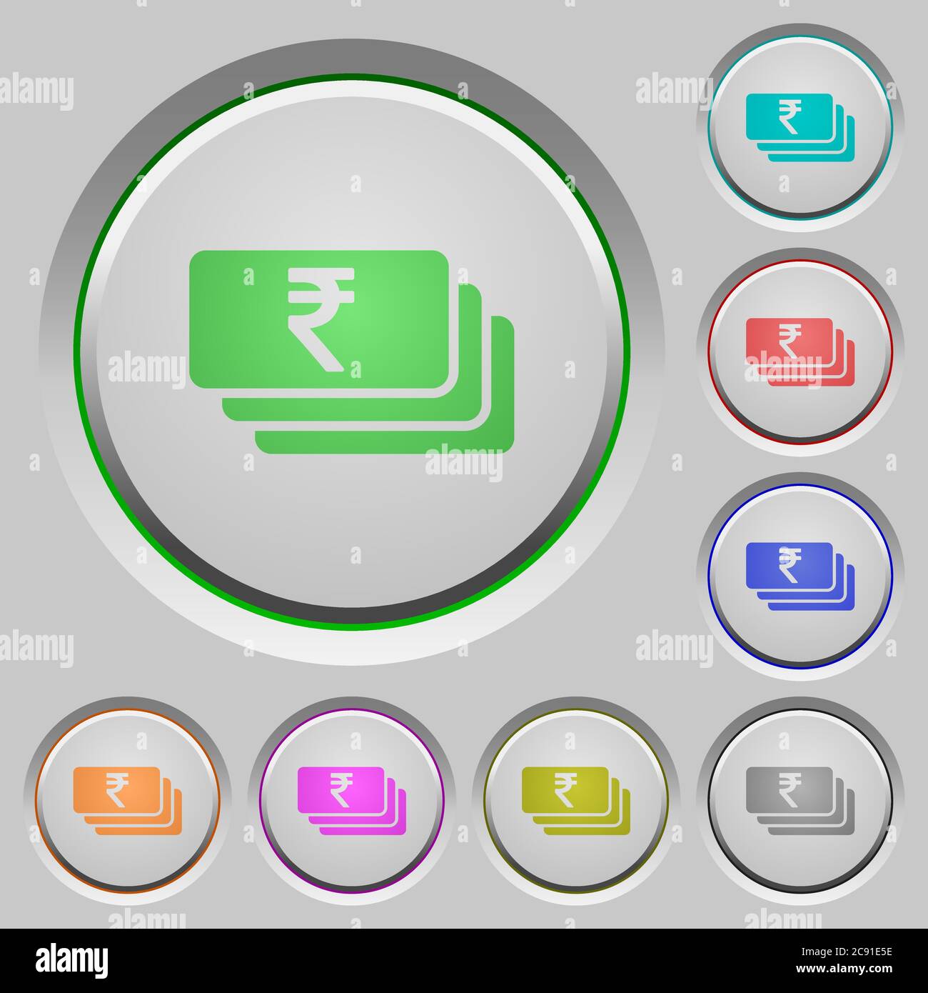 Indian currency rupee banknotes Stock Vector Images - Alamy