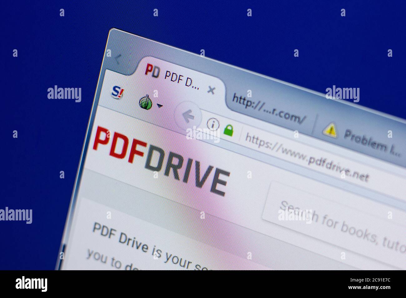 Ryazan, Russia - June 17, 2018: Homepage of PdfDrive website on the ...