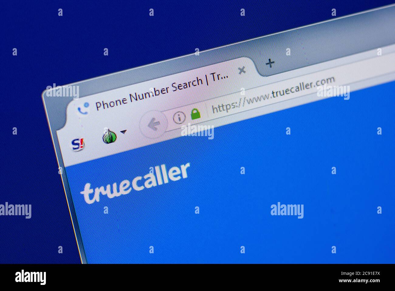 Truecaller logo hi-res stock photography and images - Alamy