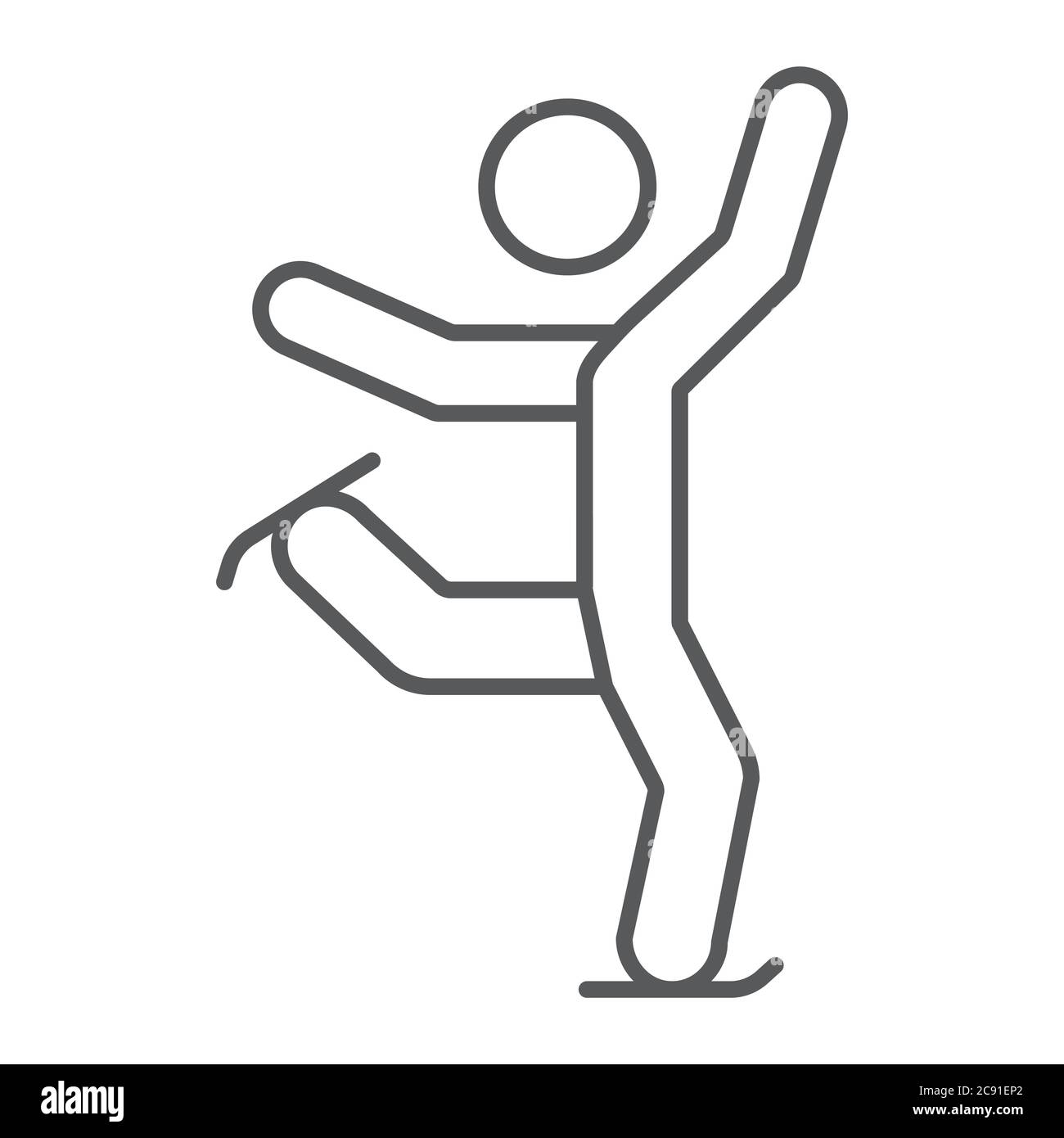 Skating on thin ice Stock Vector Images - Alamy