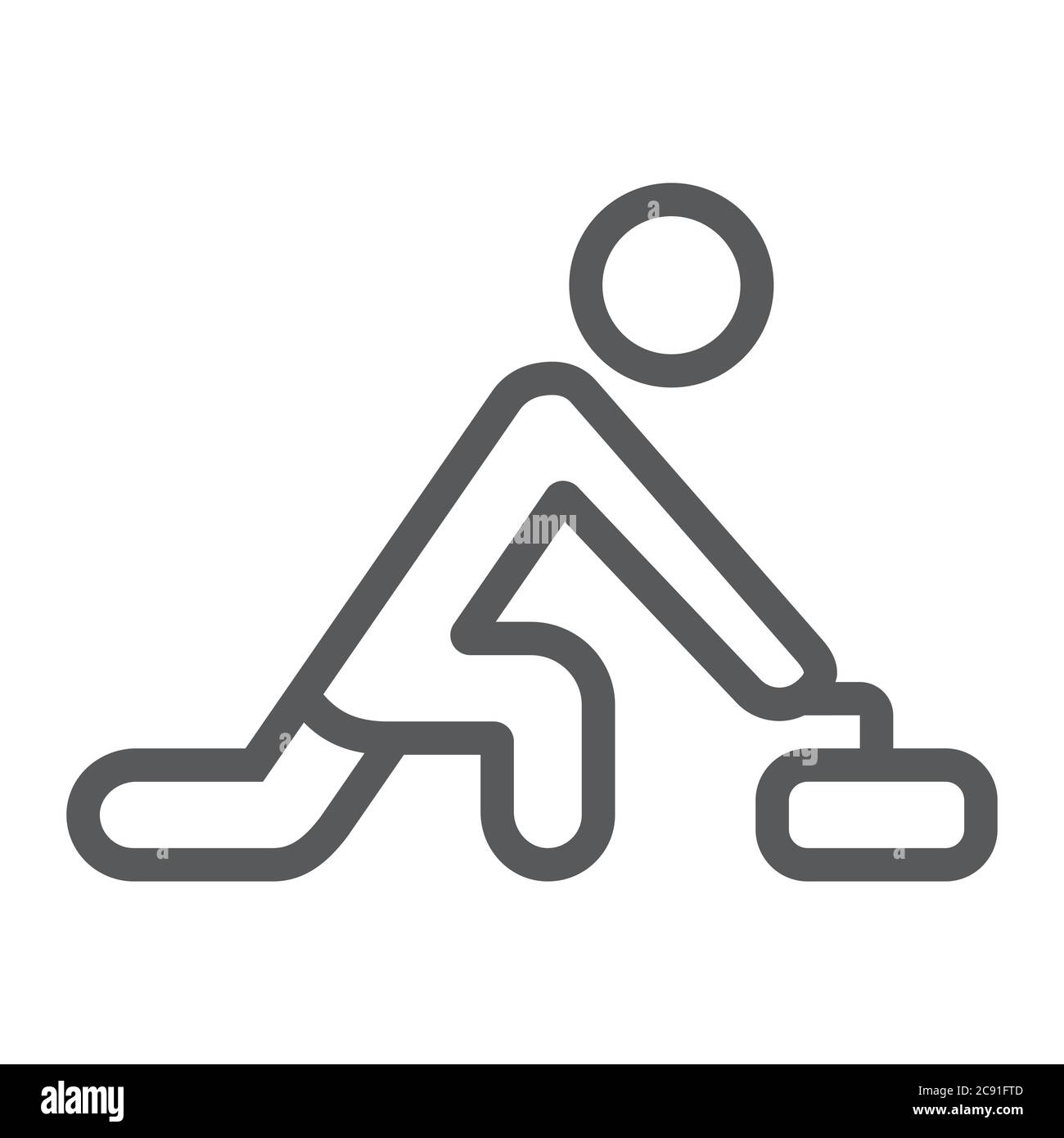 Curling pictogram hi-res stock photography and images - Alamy