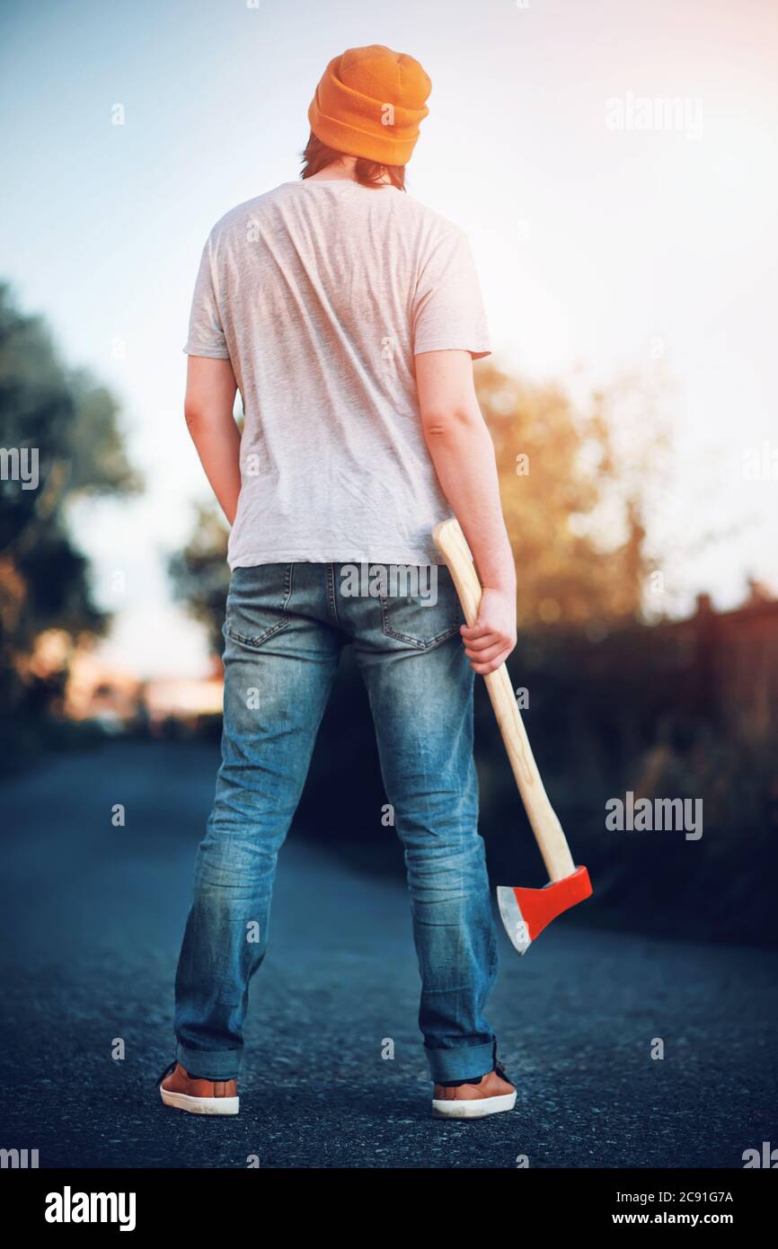 Large hand axe hi-res stock photography and images - Alamy