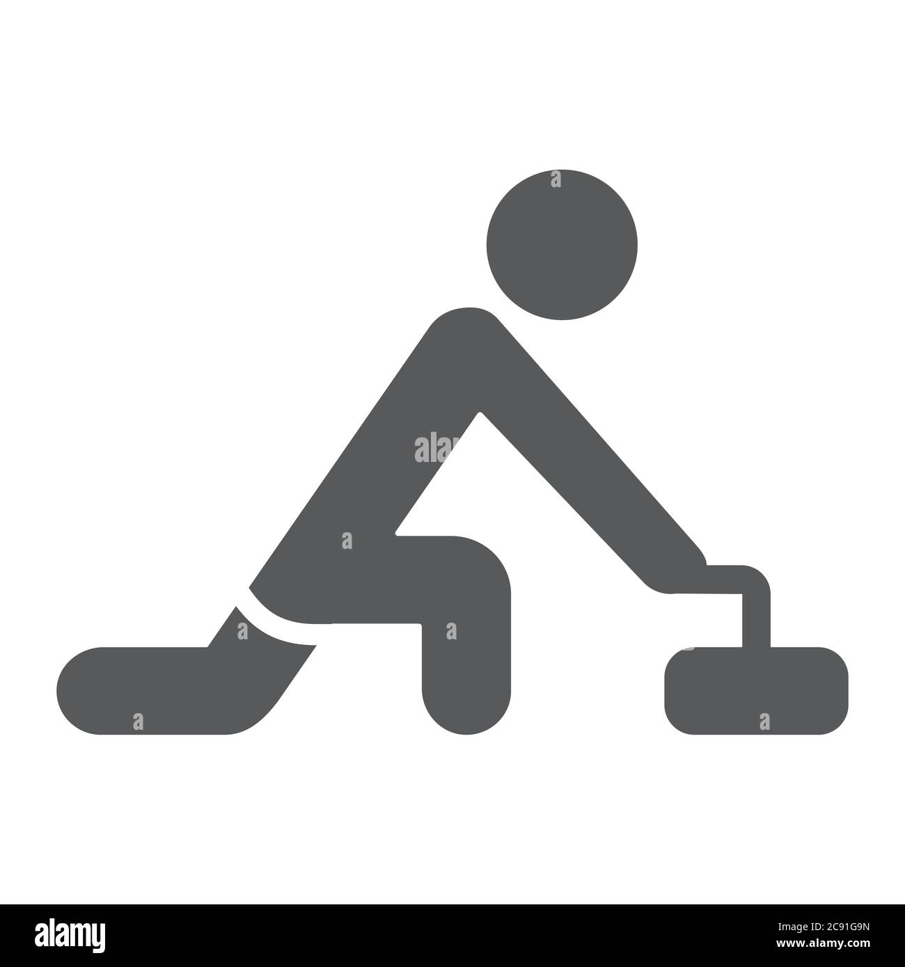Curling pictogram hi-res stock photography and images - Alamy