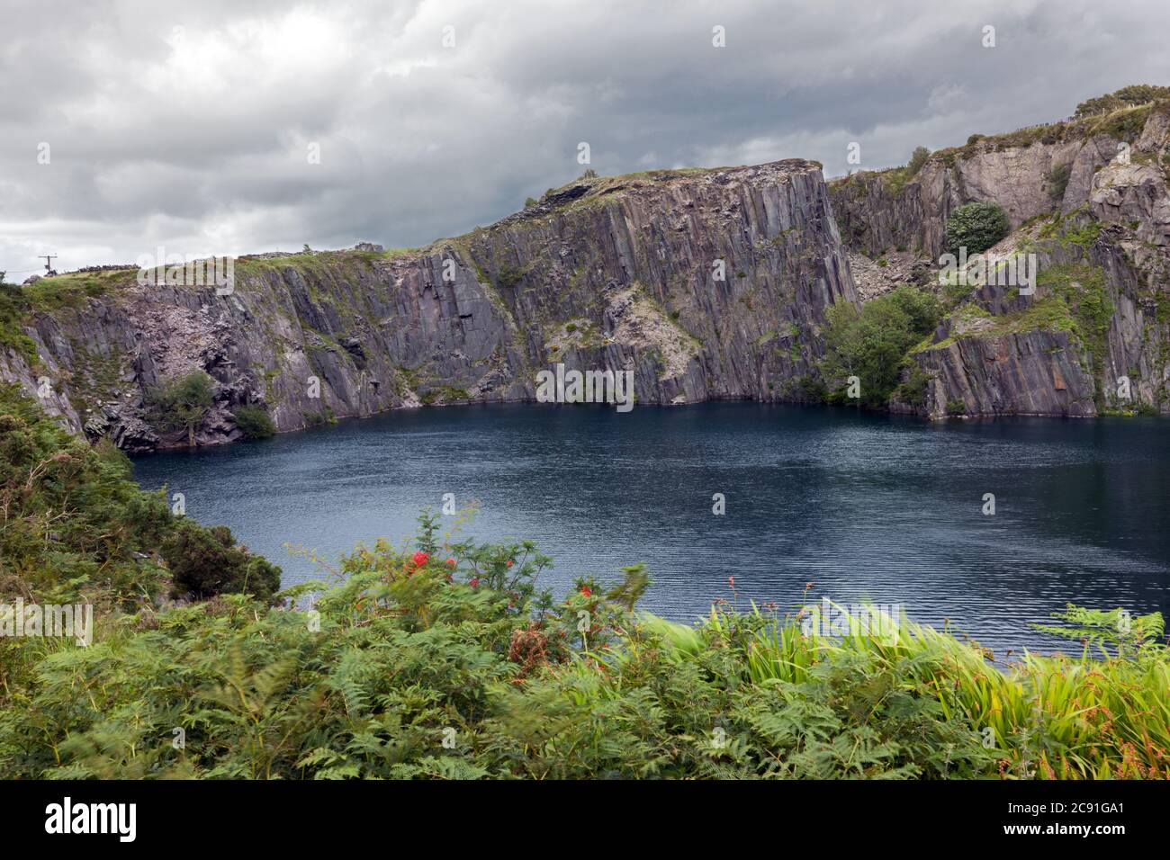 Bryn Hafod-y-wern abandoned slate quarry is on the lower slopes of Moel ...