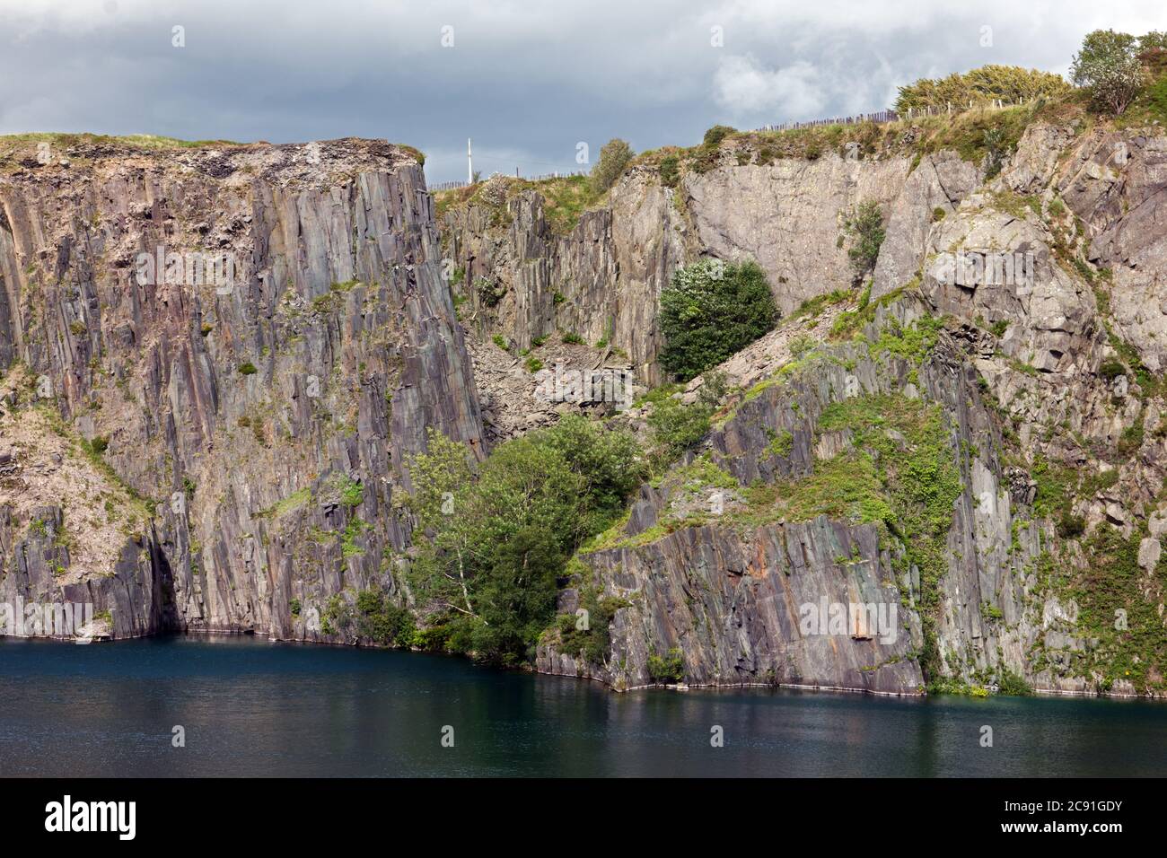 Bryn Hafod-y-wern abandoned slate quarry is on the lower slopes of Moel ...