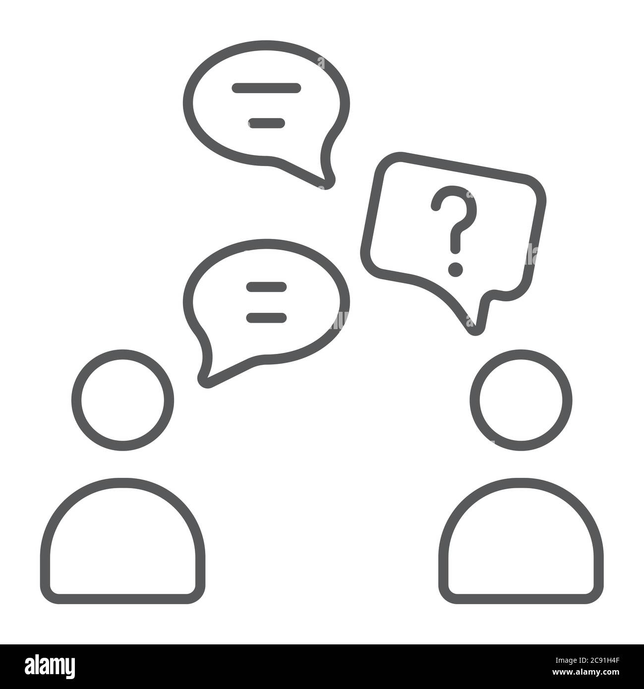 Conversation Clipart Black And White