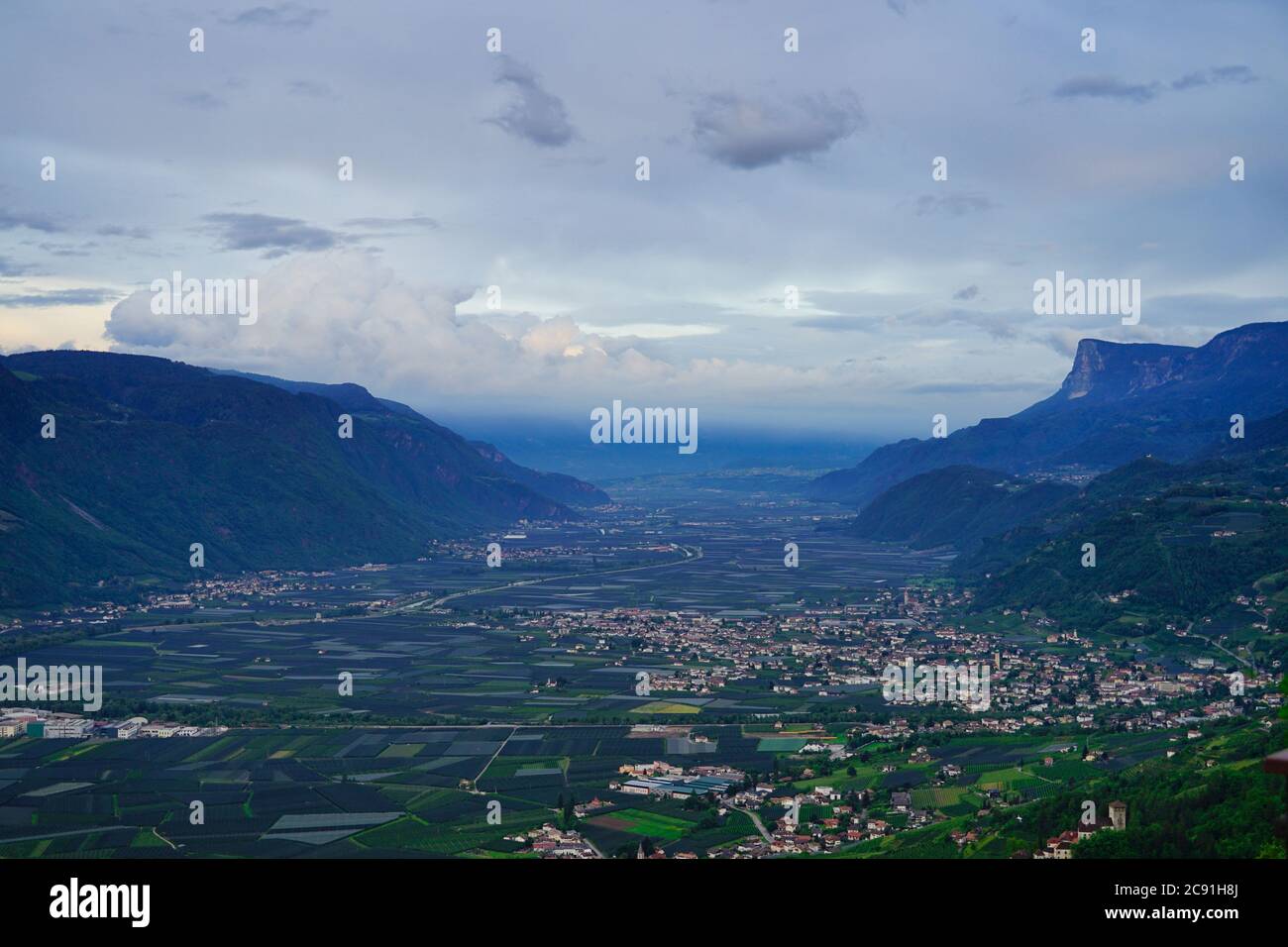 Adige valley - south of Meran0 Stock Photo - Alamy