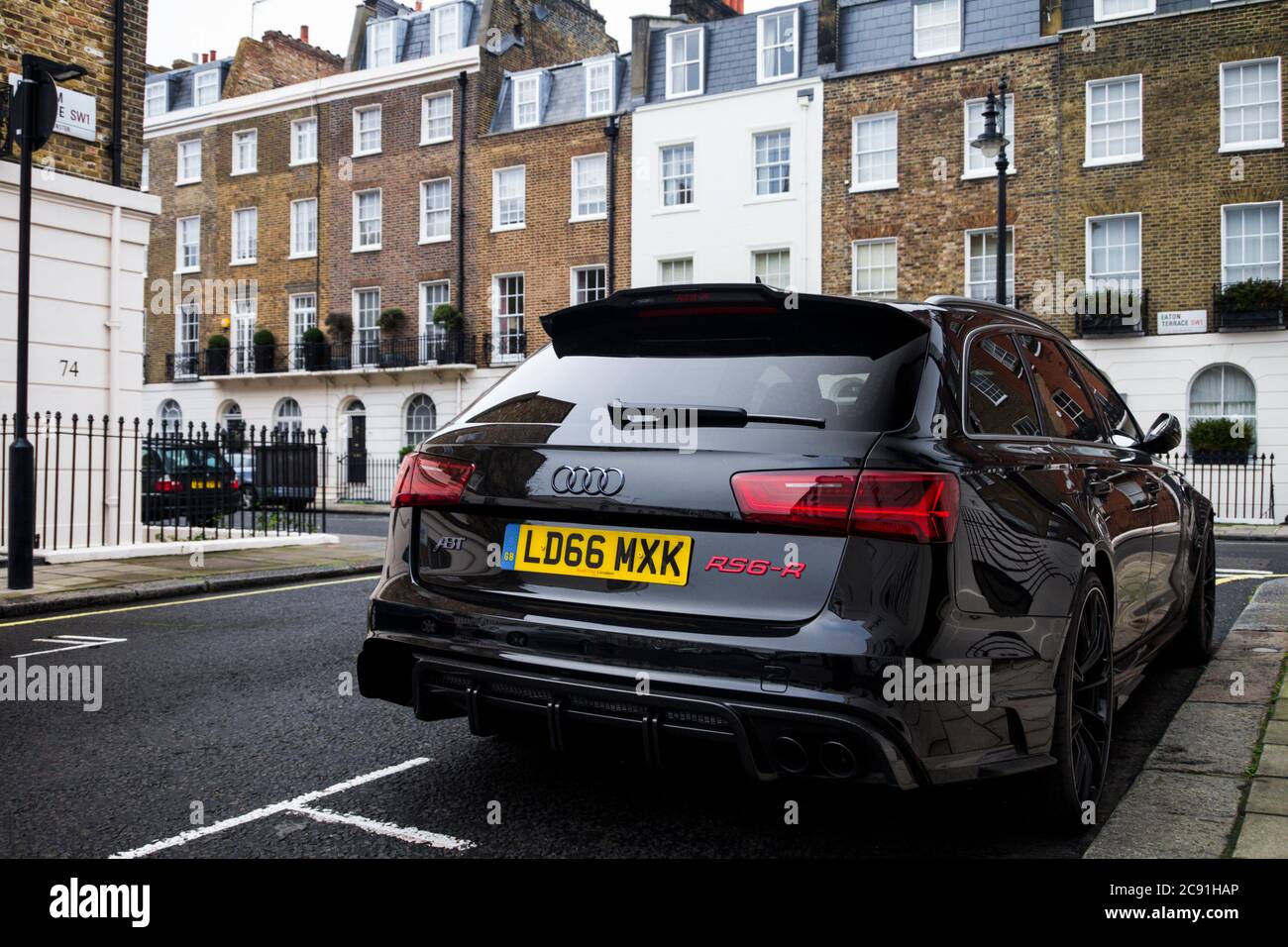 Black Audi RS6-R Avant by Abt Sportsline modified performance estate ...