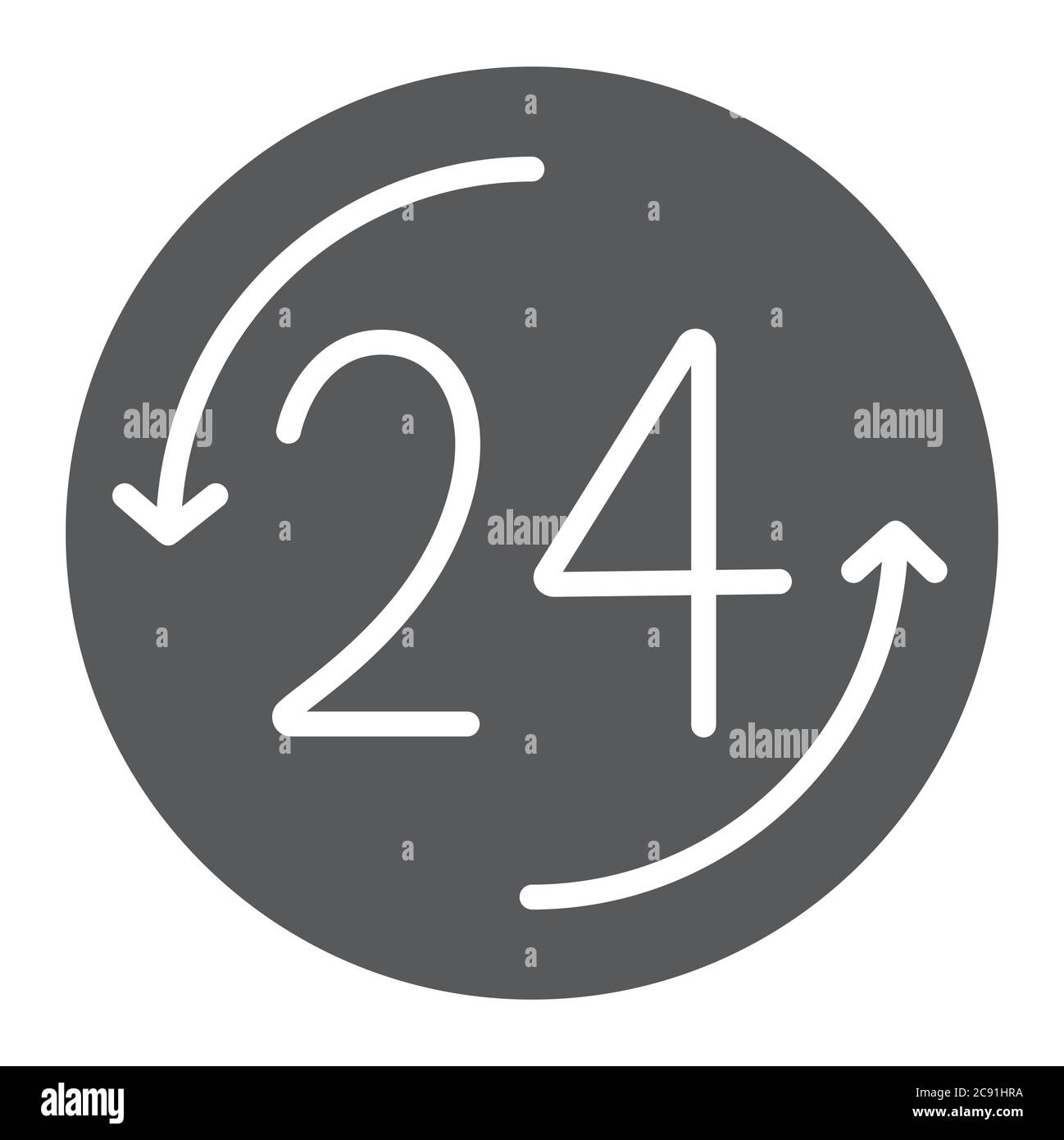 24 hour clock on white hi-res stock photography and images - Alamy