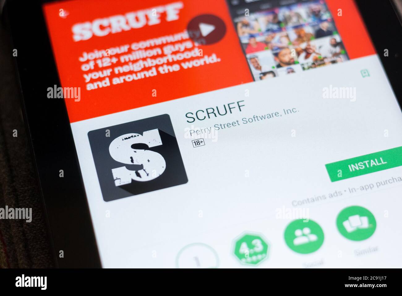 Scruff app hi-res stock photography and images - Alamy
