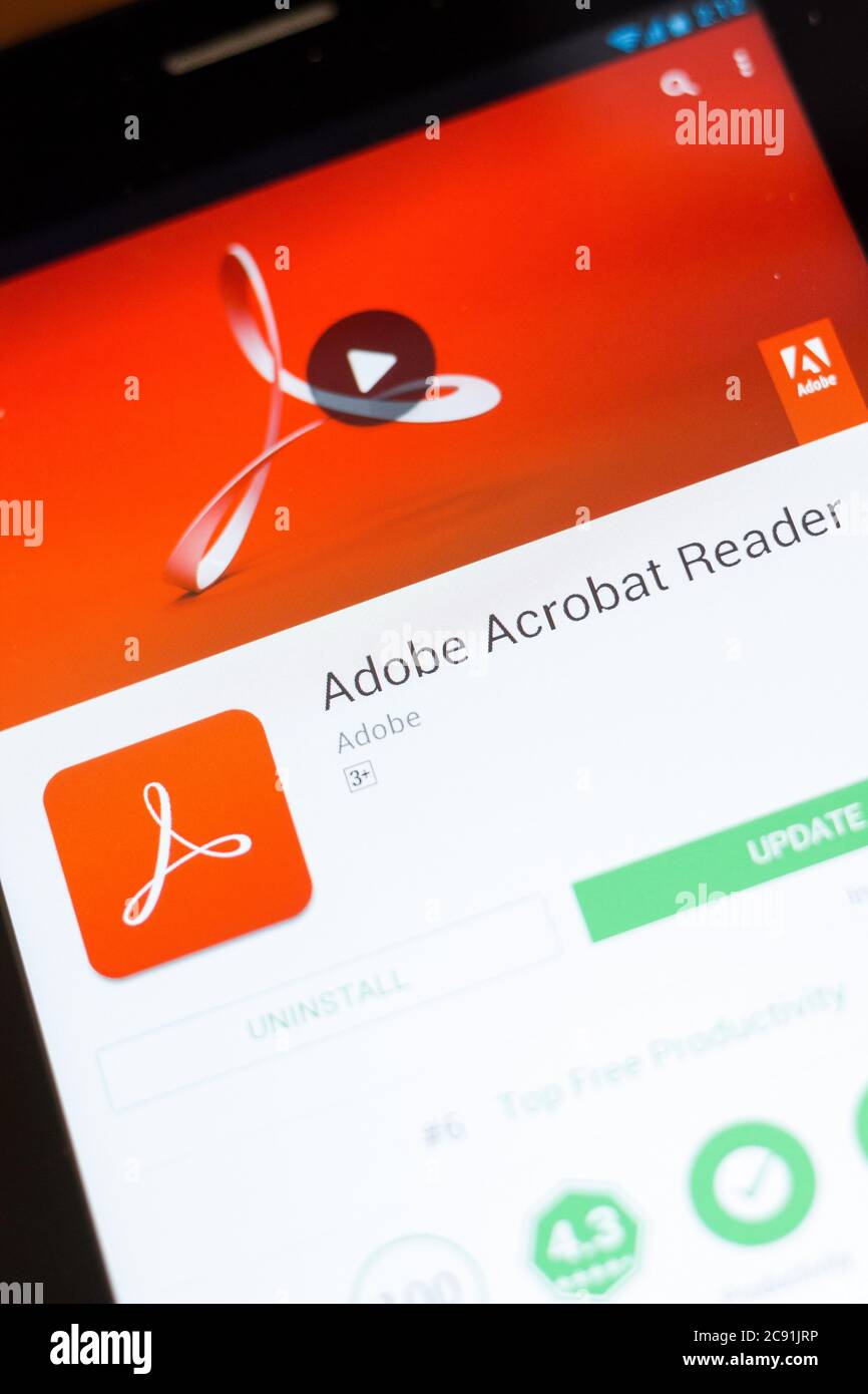 Adobe acrobat reader app hi-res stock photography and images - Alamy