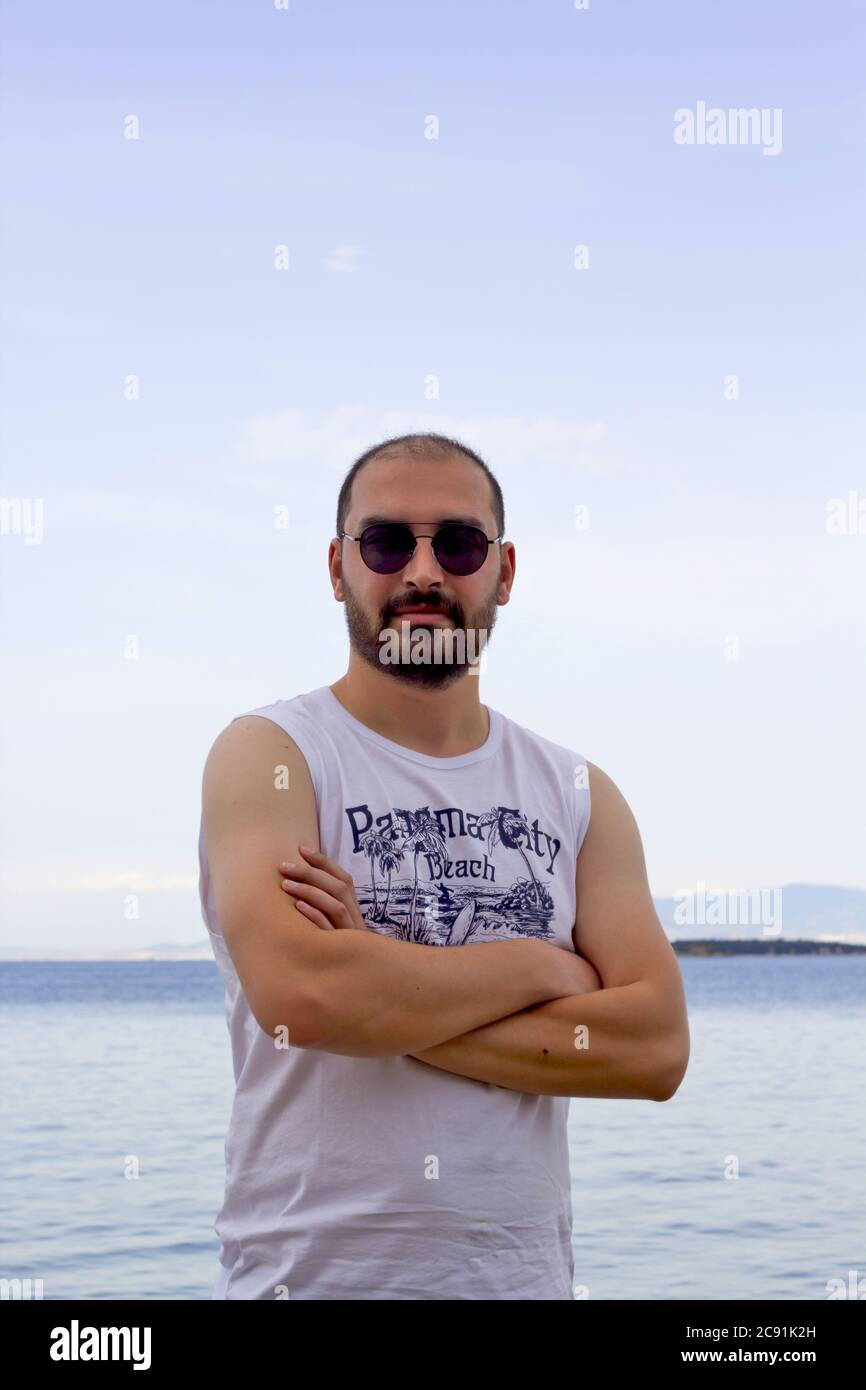 Male beach model hi-res stock photography and images - Alamy