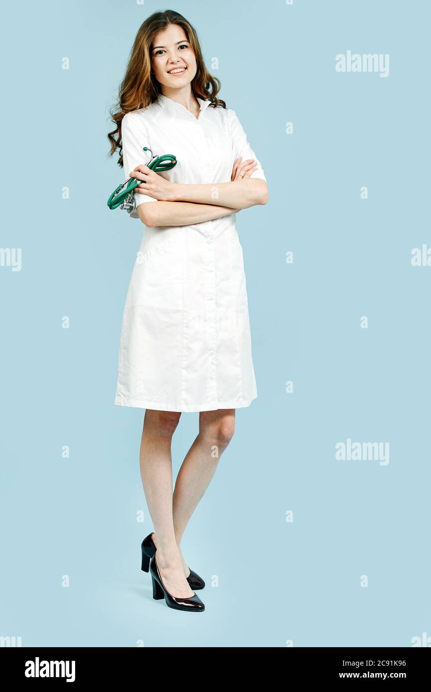 Beautiful caucasian female physician in hi-res stock photography and ...