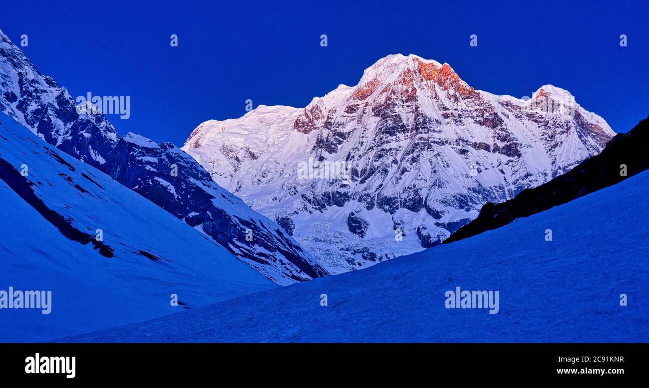 Annapurna South, Annapurna Range Sunrise, Trek to Annapurna Base Camp ...