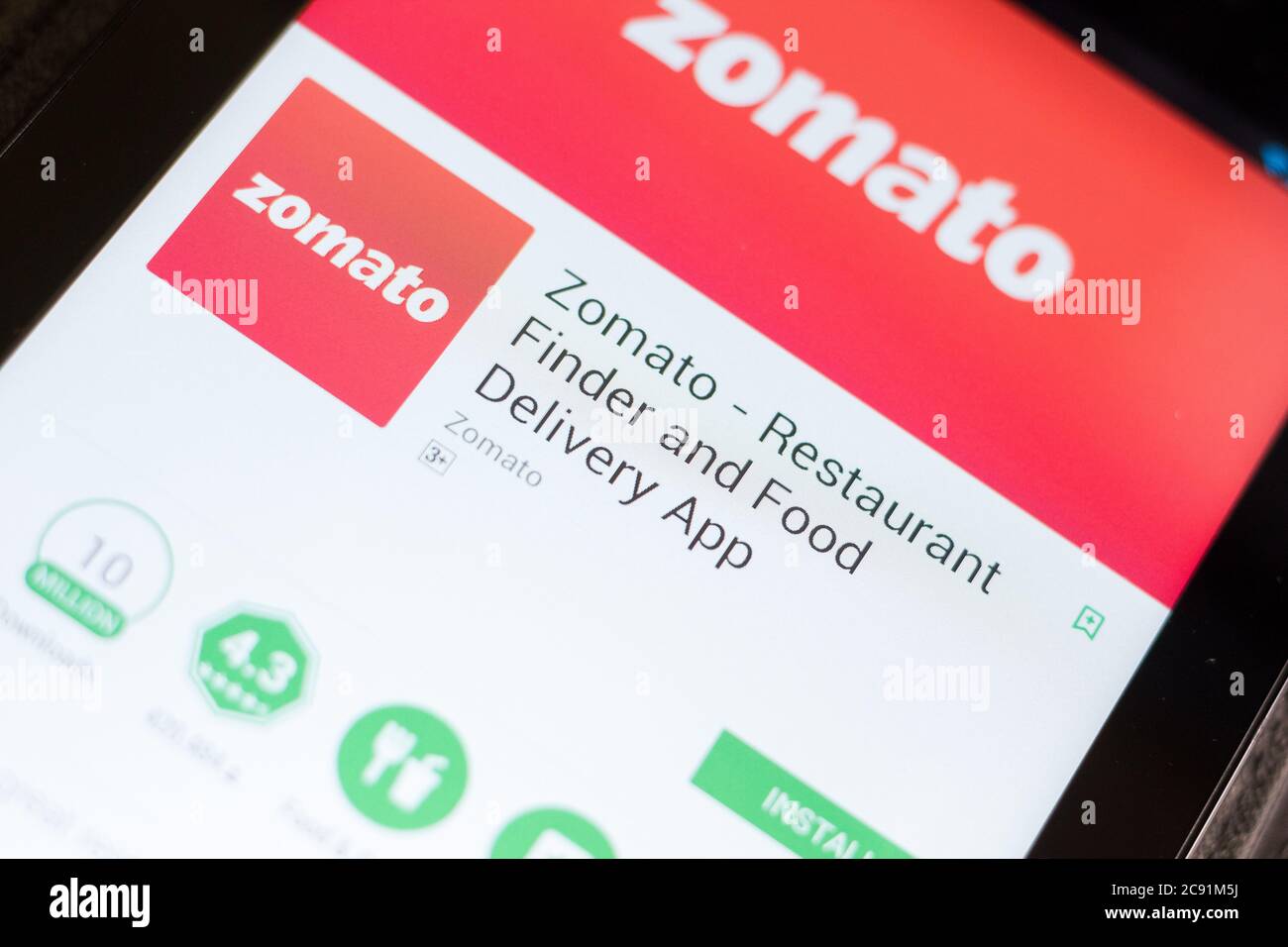 Zomato icon hi-res stock photography and images - Alamy