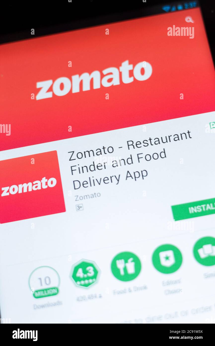 Zomato logo hi-res stock photography and images - Alamy