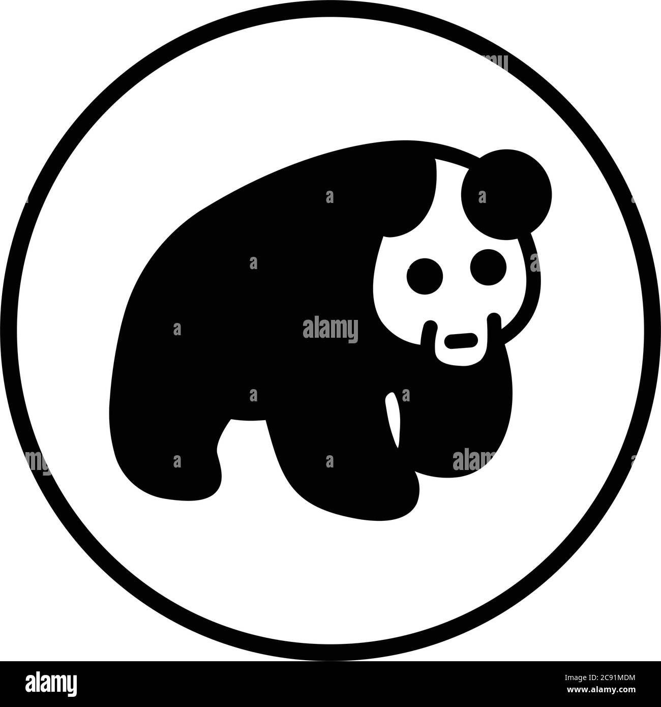 Panda icon hi-res stock photography and images - Alamy