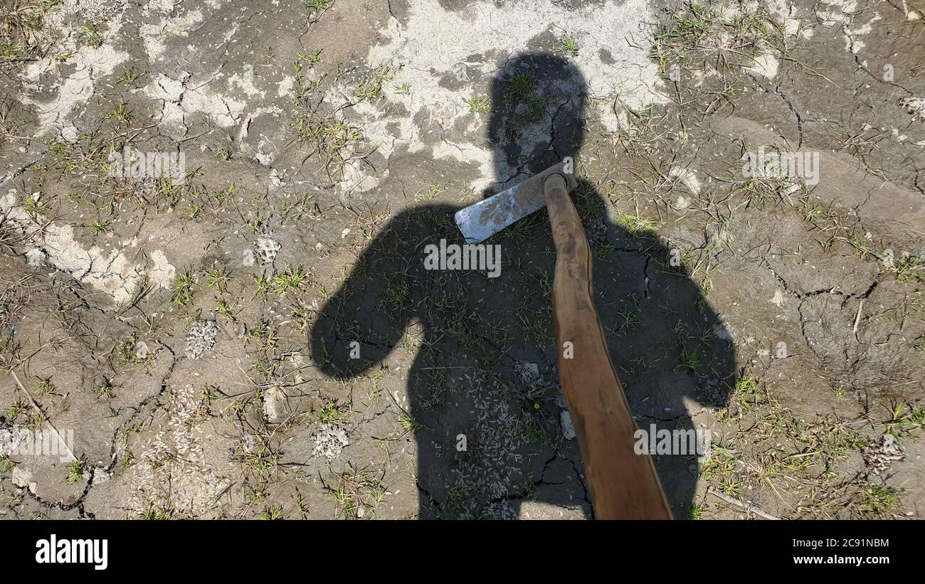 Shades of human body and Walking footsteps walk through the valley of ...