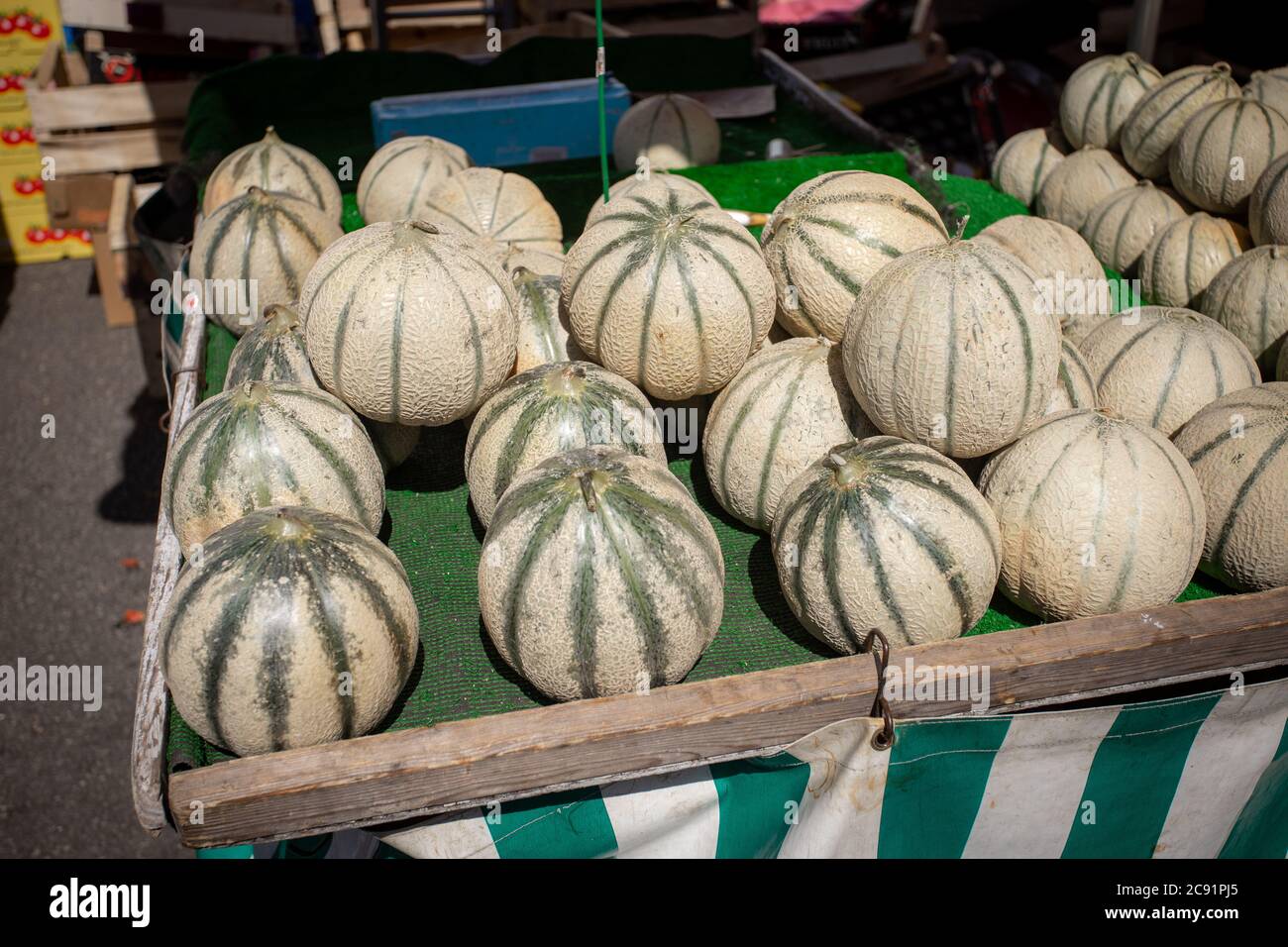 Crate of melon hi-res stock photography and images - Alamy