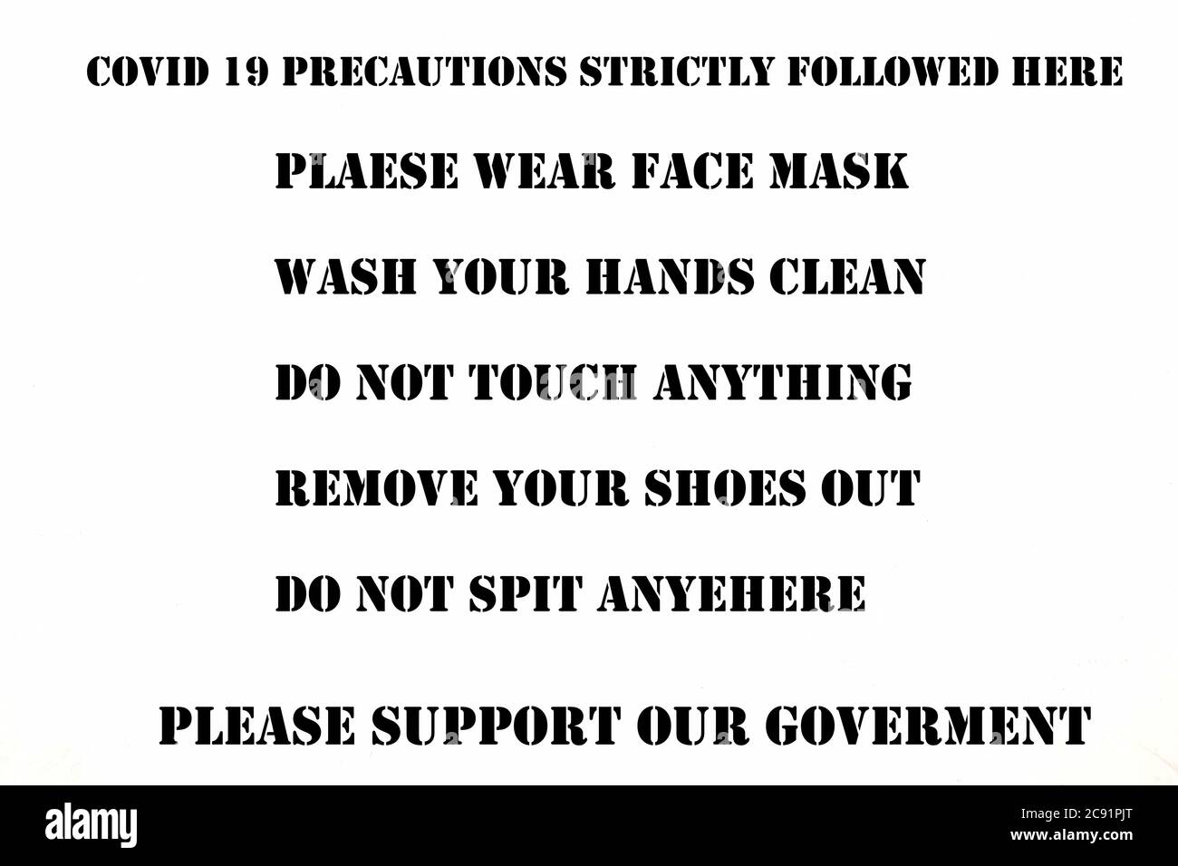 Safety precaution precautions hi-res stock photography and images - Alamy