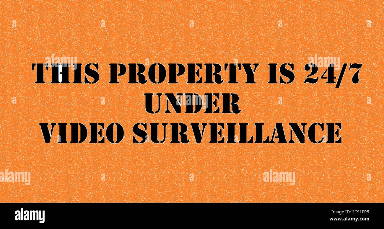 Property under camera surveillance Stock Photo - Alamy