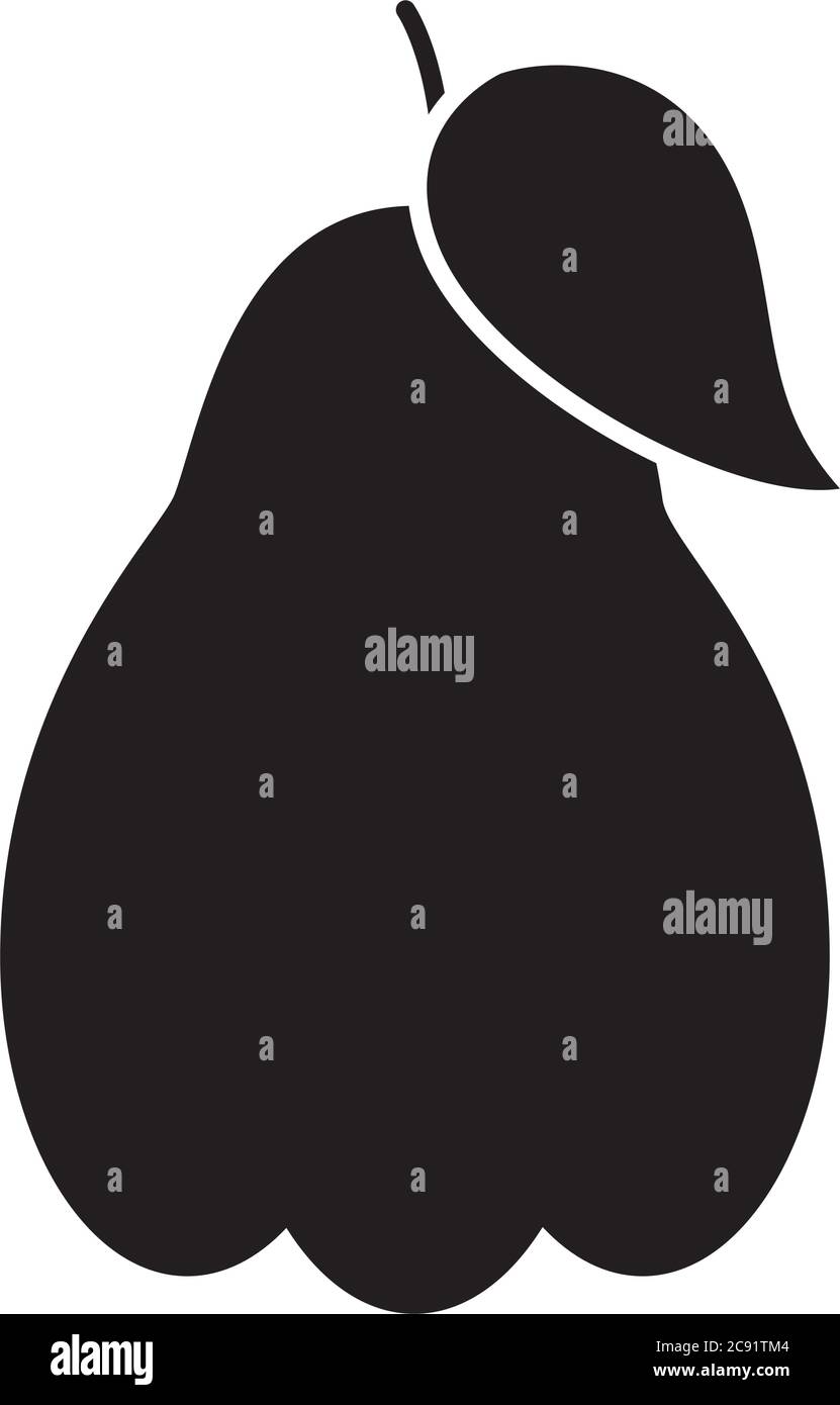 Java apple fruit icon over white background, silhouette style, vector ...