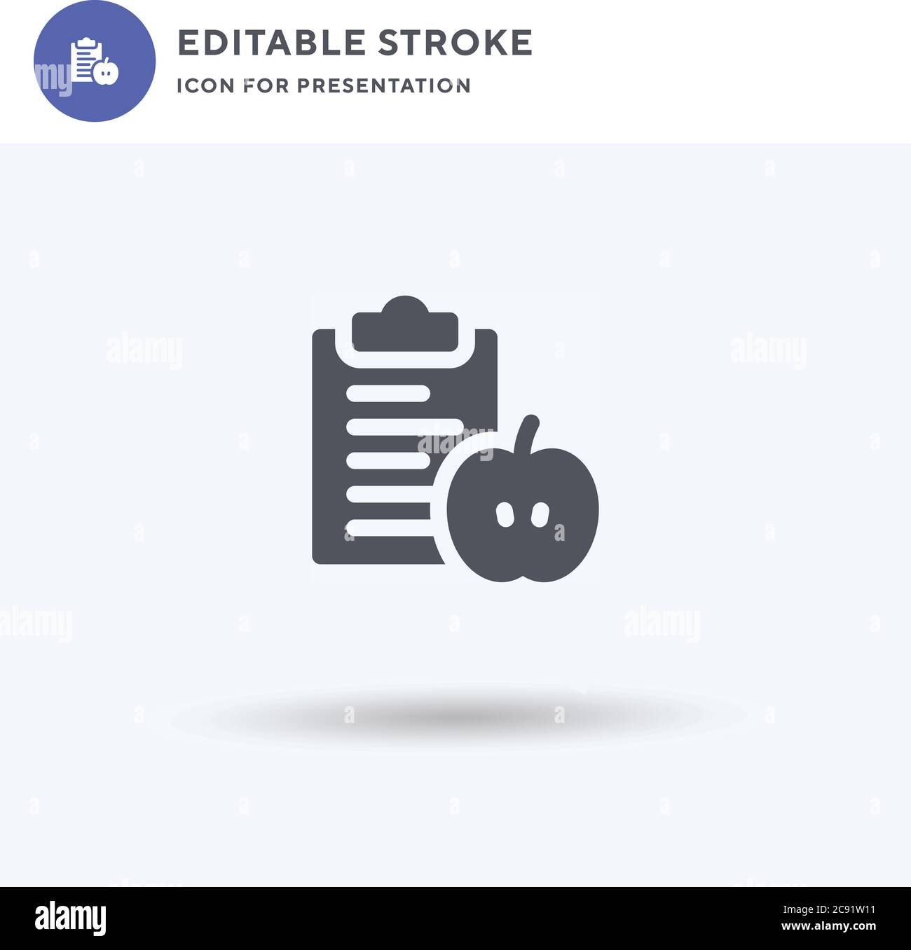 Diet icon vector, filled flat sign, solid pictogram isolated on white ...