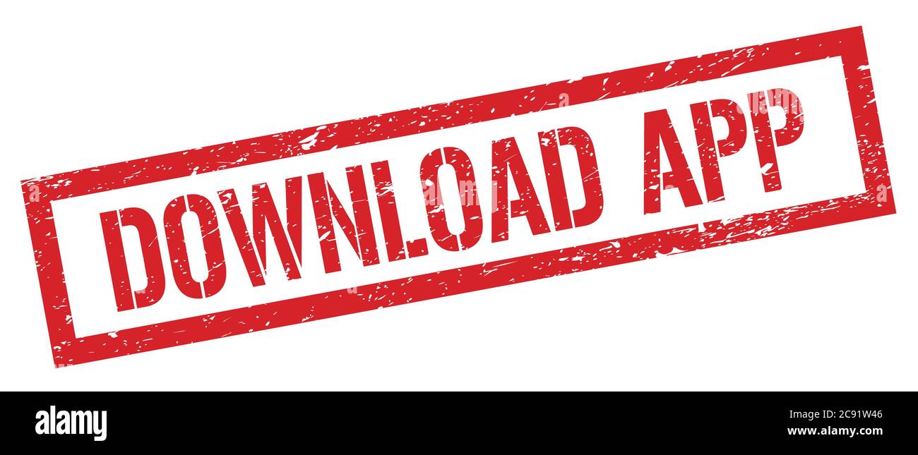 Download app red rubber stamp hi-res stock photography and images - Alamy