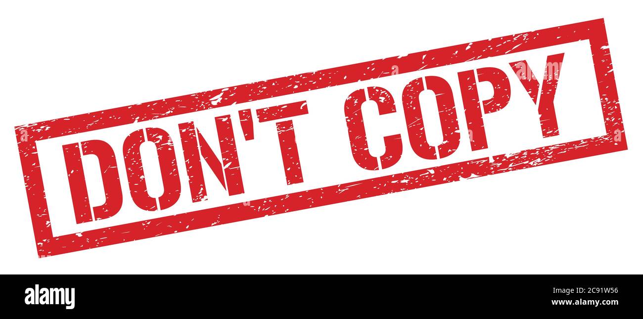 Dont copy stamp hi-res stock photography and images - Alamy
