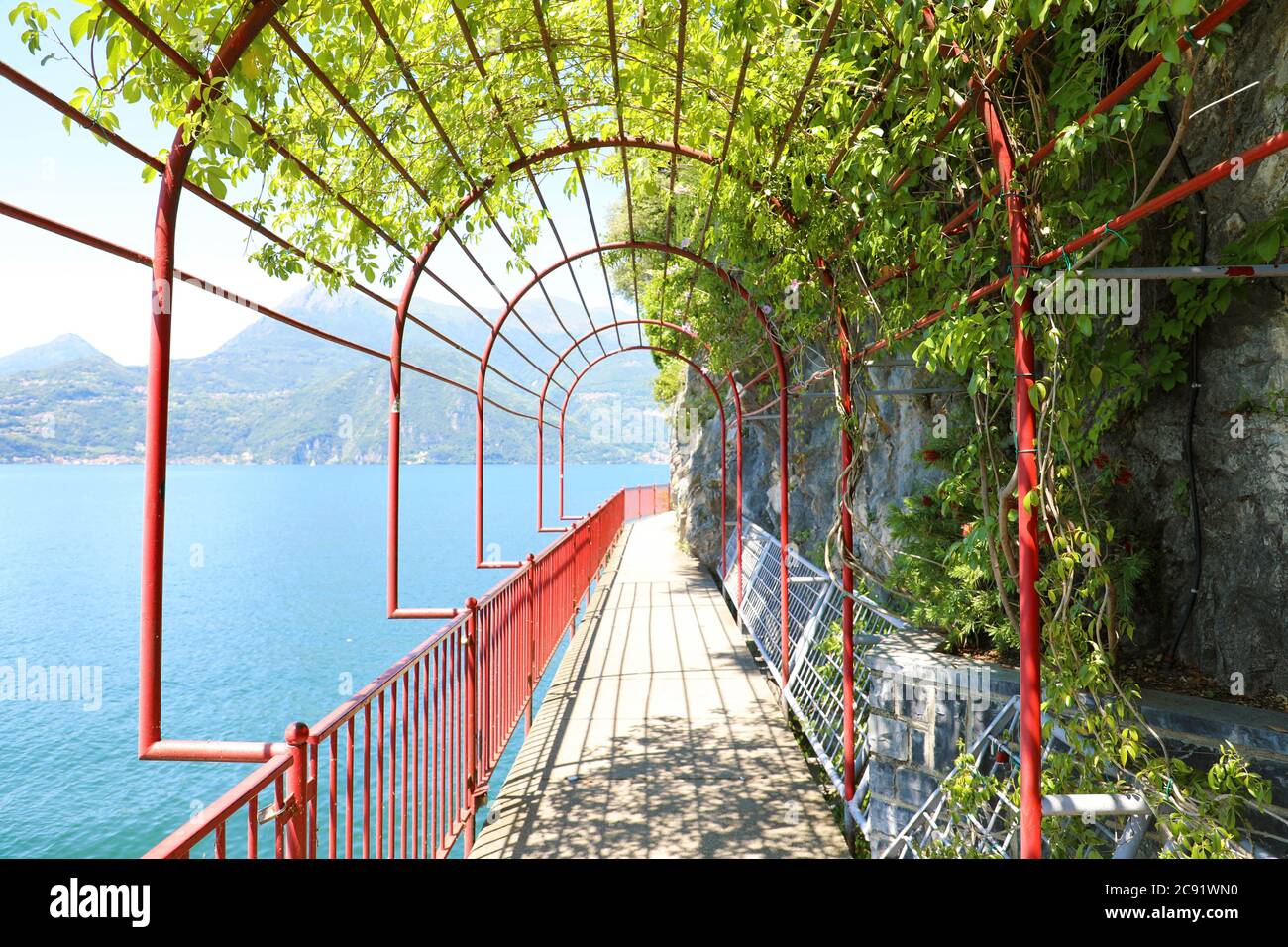 Romantic walk of varenna hi-res stock photography and images - Alamy