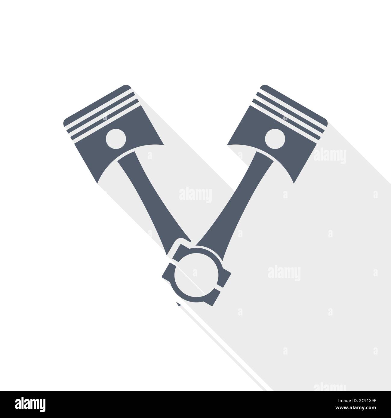 Pistons icon, flat design vector illustration Stock Vector Image & Art ...