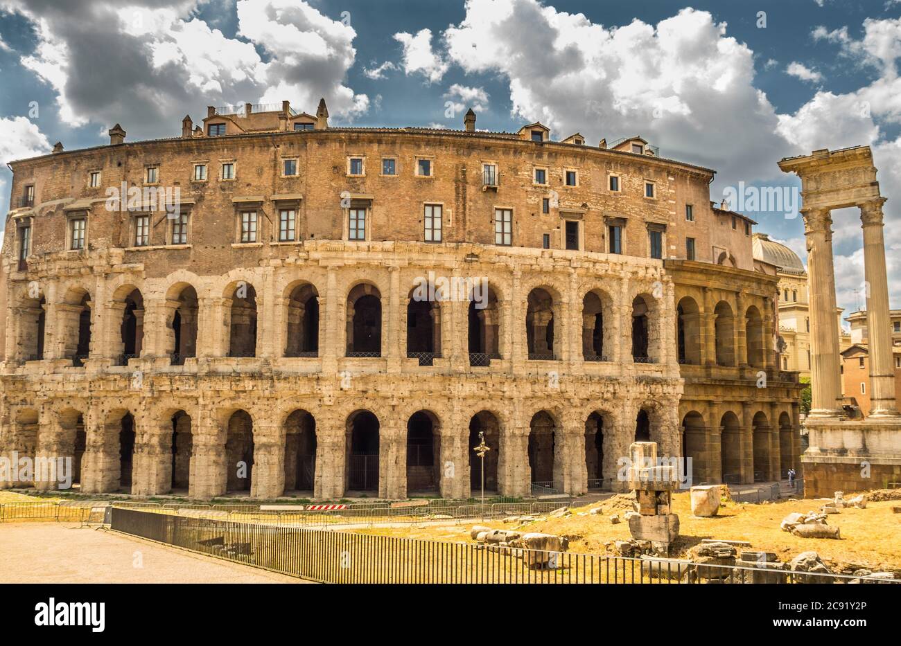 Historical Marcello theater in Rome Stock Photo - Alamy