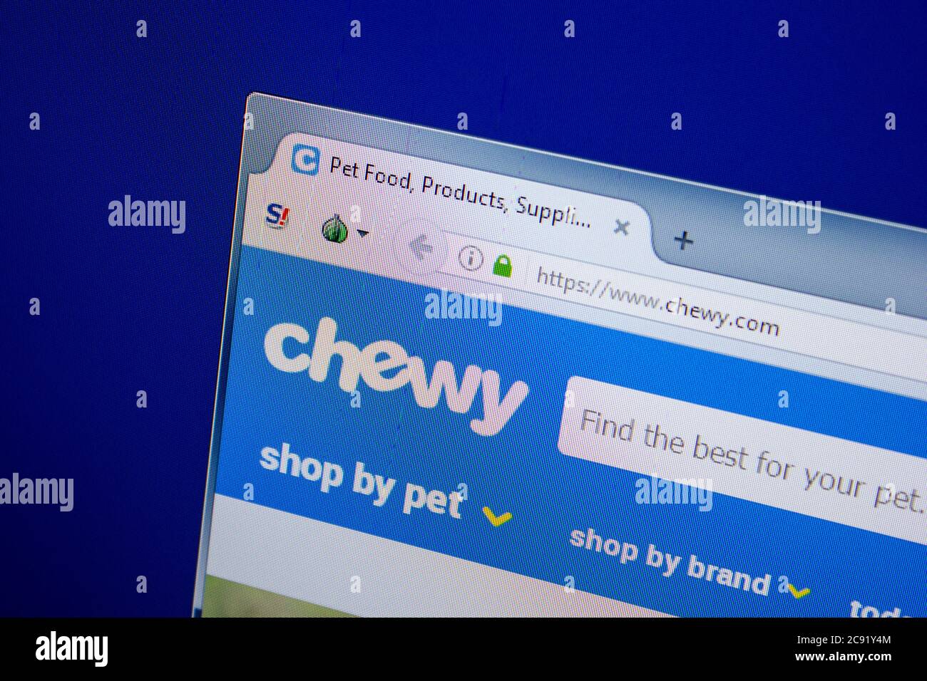 Ryazan, Russia - June 26, 2018: Homepage of Chewy website on the ...