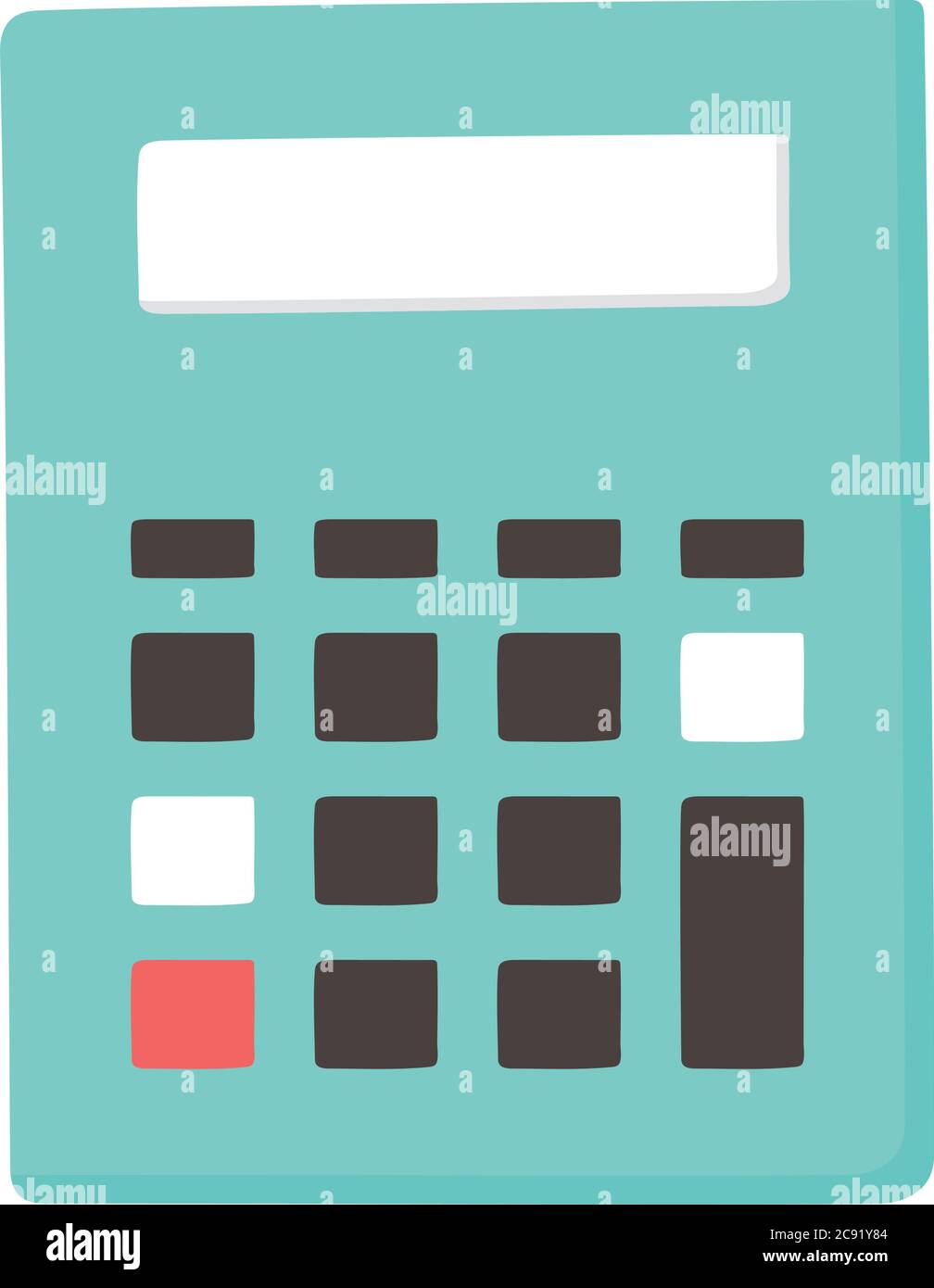 school education maths calculator isolated icon design white background ...