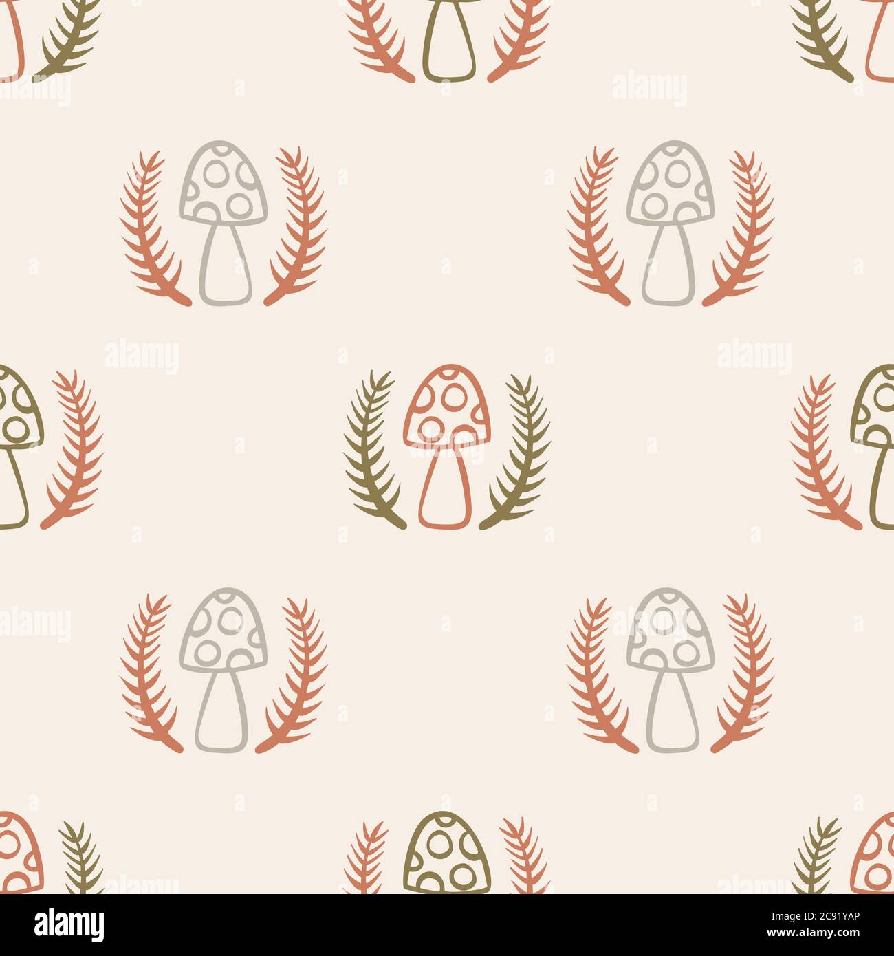 Neutral Baby Pattern Wallpaper