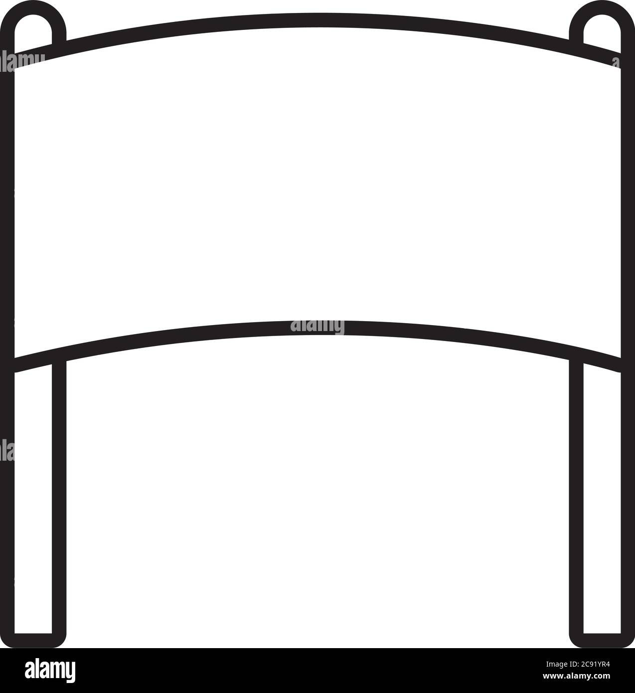 banner board line style icon design, Manifestation protest and ...