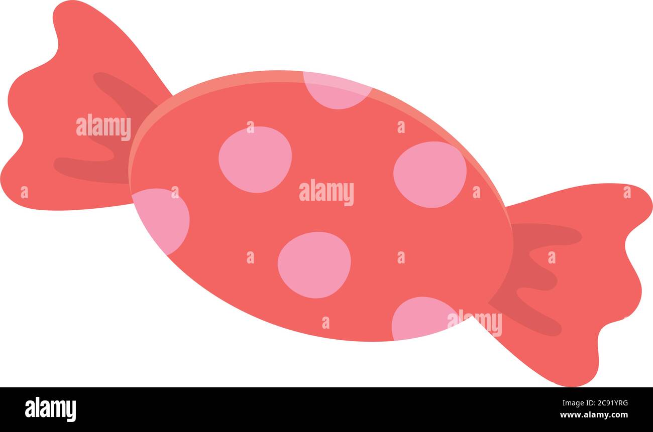 sweet wrapped candy isolated icon design white background vector ...