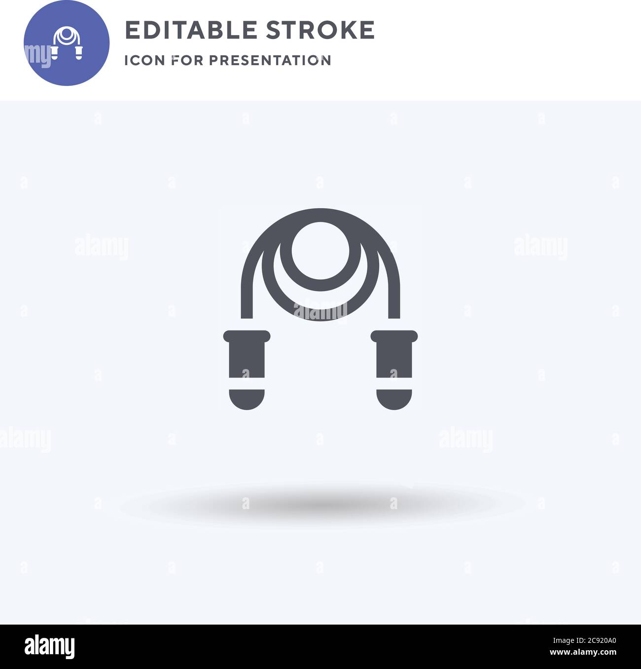 Skipping Rope icon vector, filled flat sign, solid pictogram isolated ...