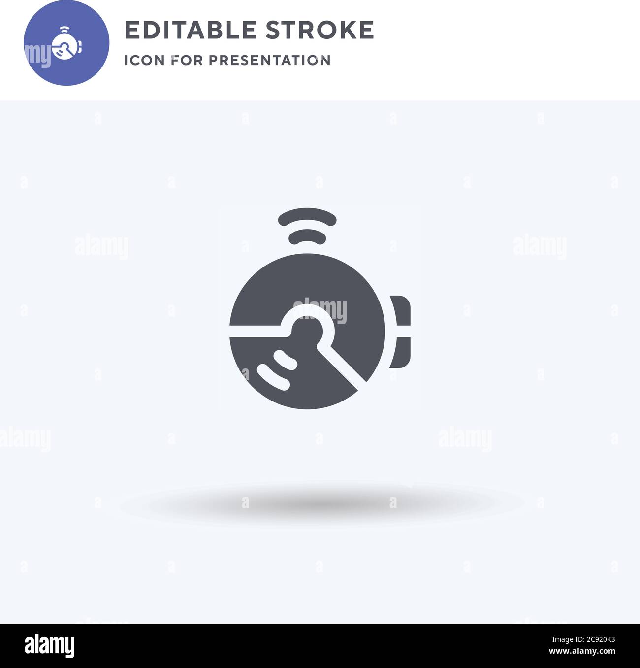 Fire Alarm icon vector, filled flat sign, solid pictogram isolated on ...