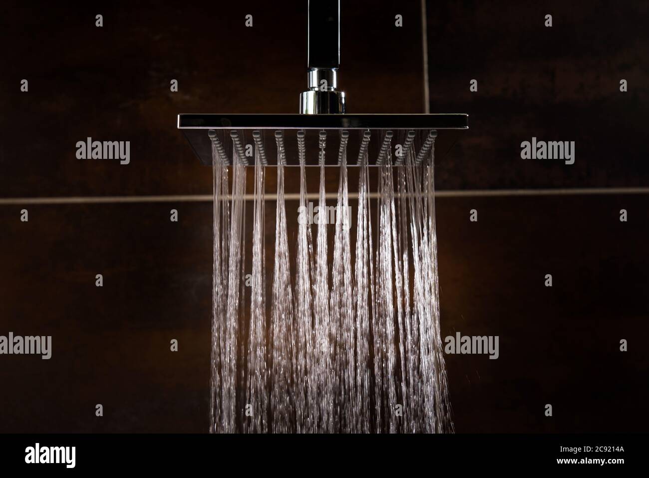 Modern square shower head hi-res stock photography and images - Alamy