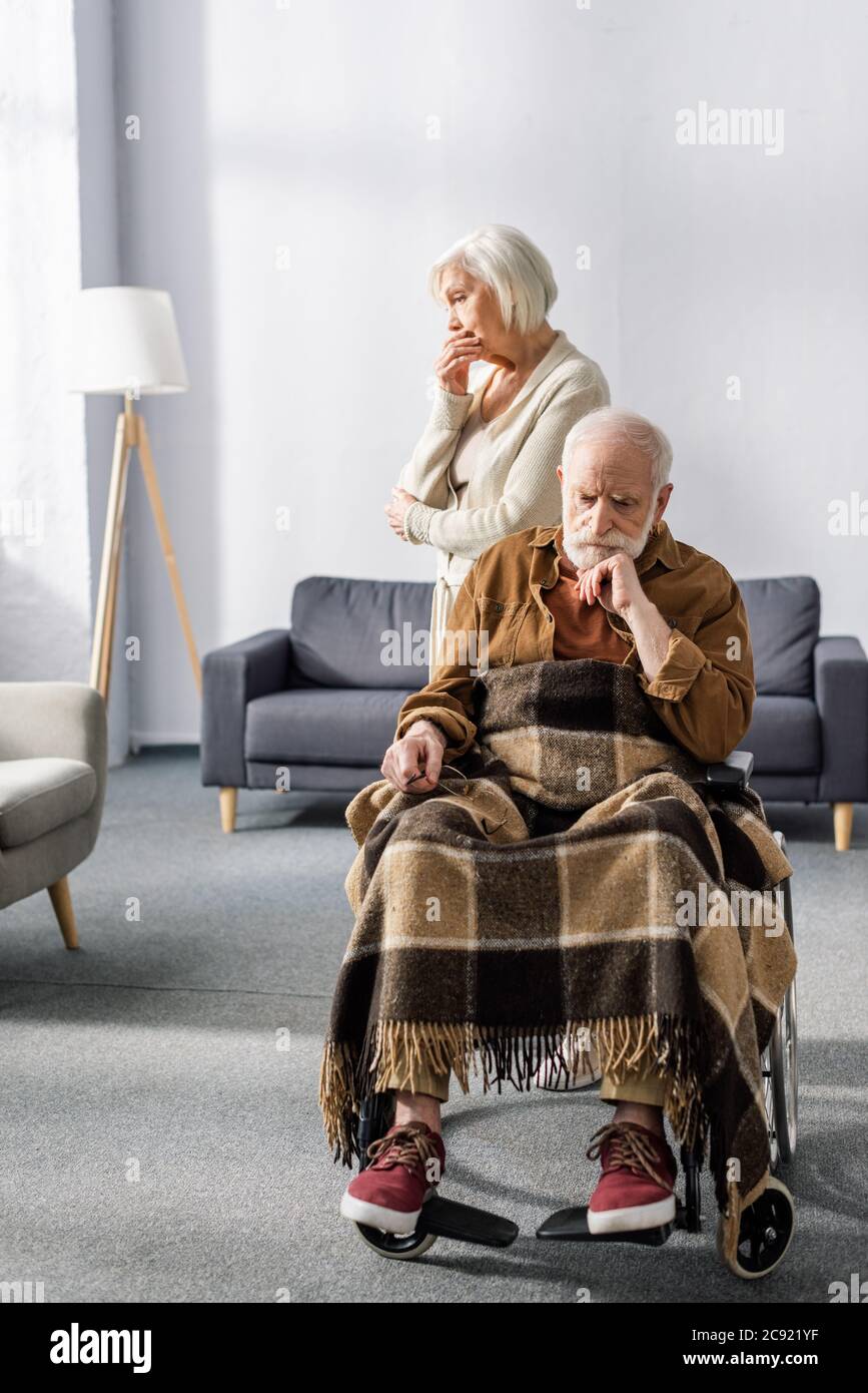 Sad old woman in wheelchair hi-res stock photography and images - Alamy