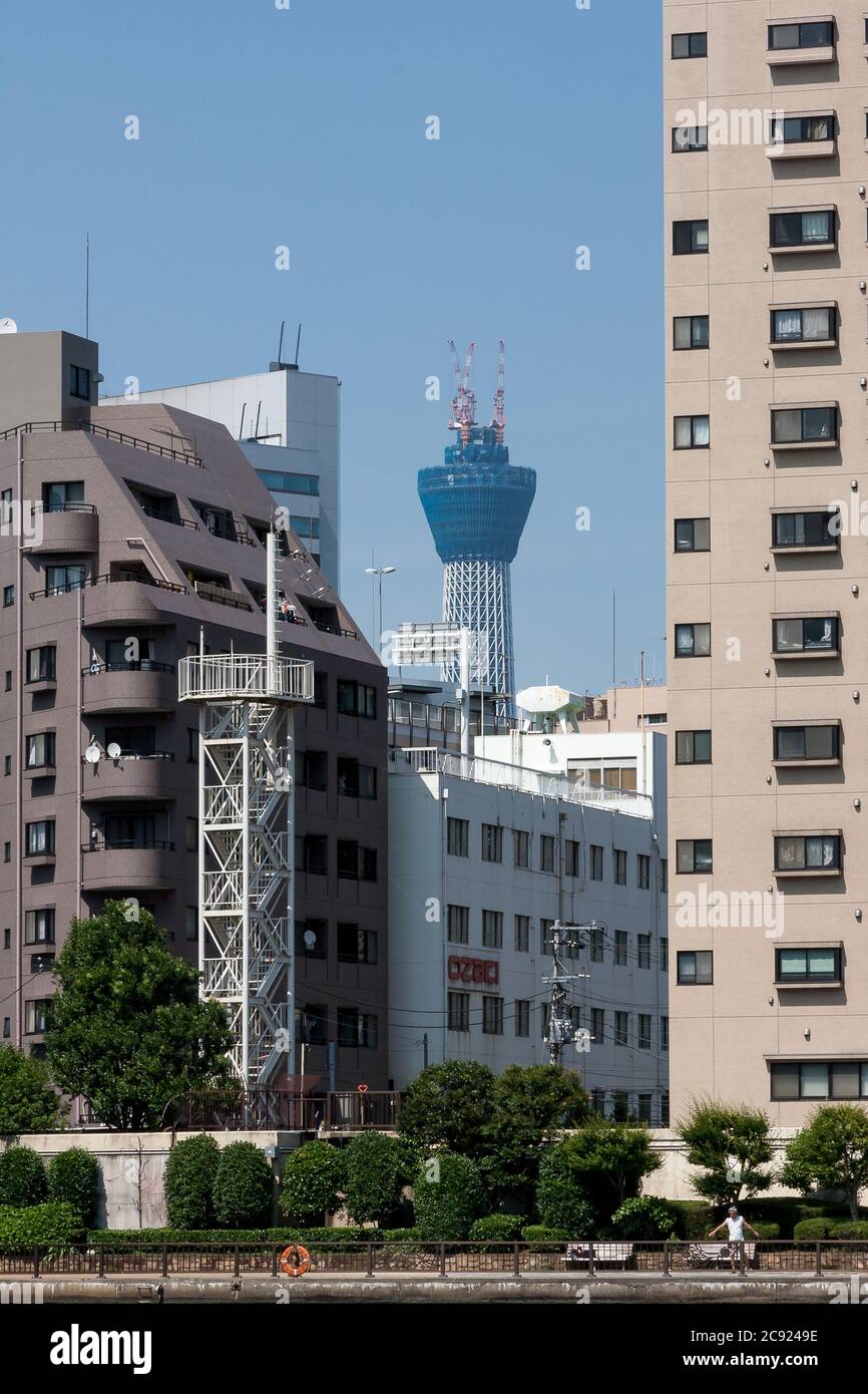 View of the Tokyo SkyTree in Japan.Tokyo Sky Tree under construction ...