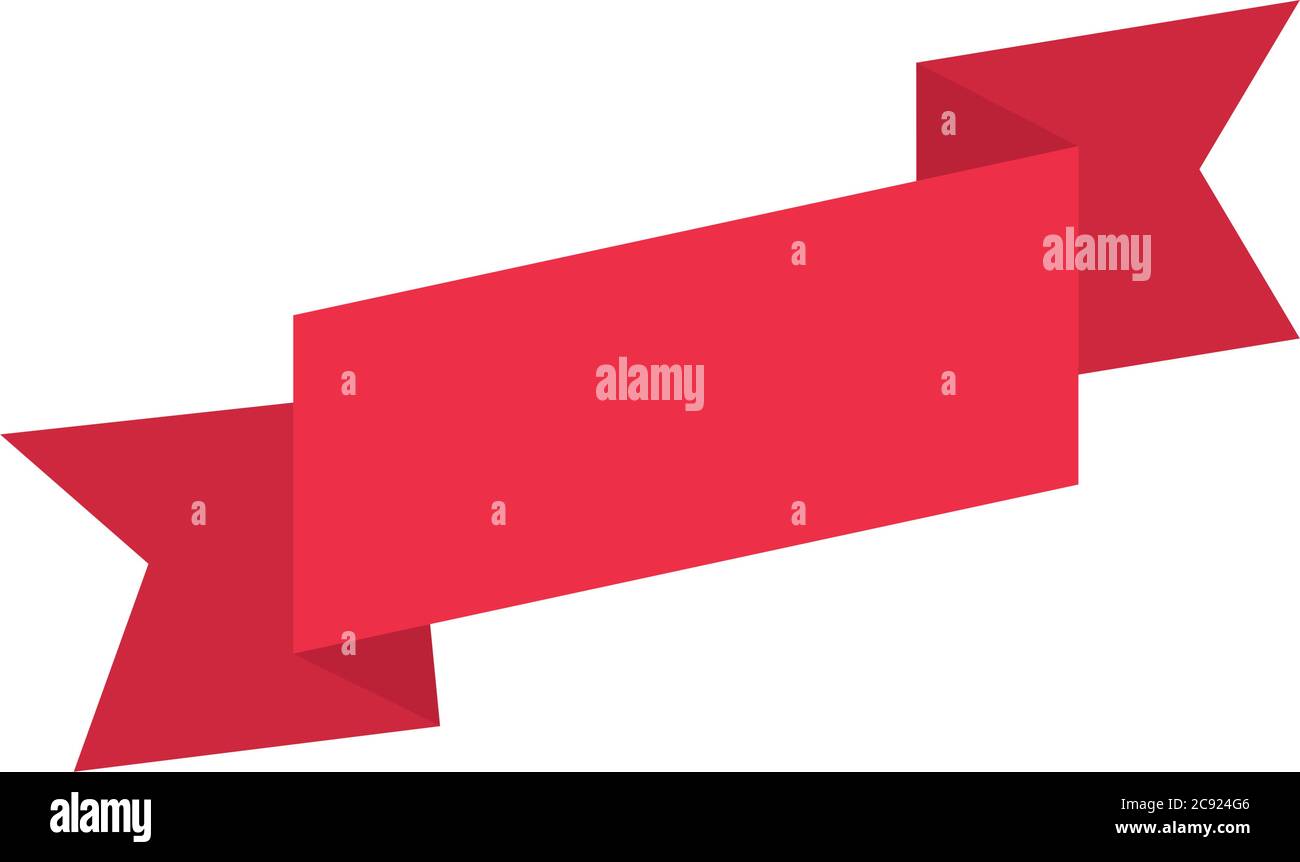 swirl ribbon icon over white background, flat style, vector ...