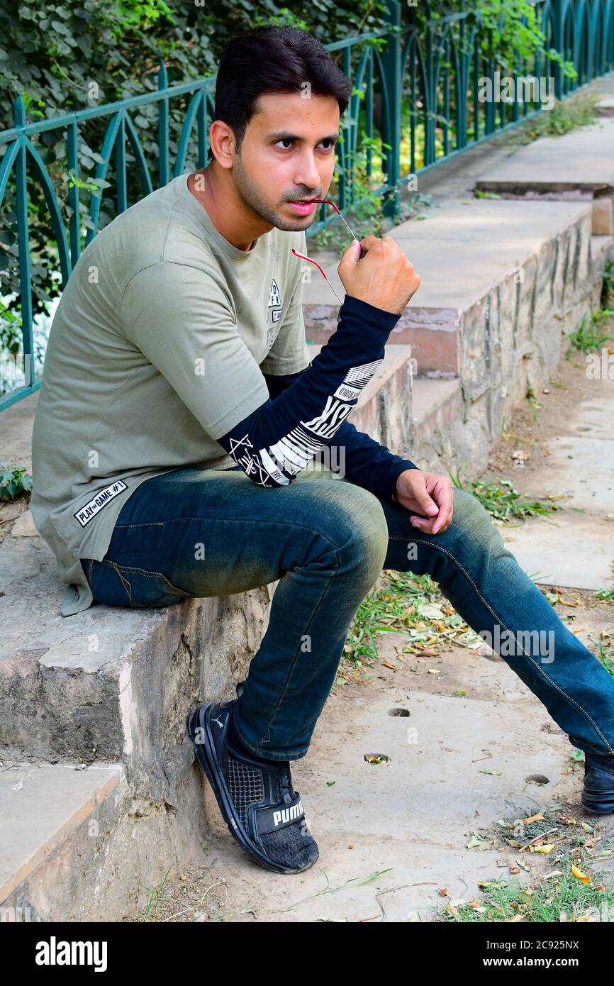 New Delhi India – March 3 2020 : Man portrait, smart casual man ...