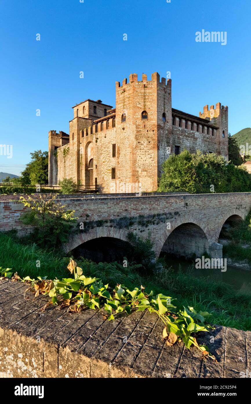 The medieval castle of Valbona. Lozzo Atesino, Padova province, Veneto ...