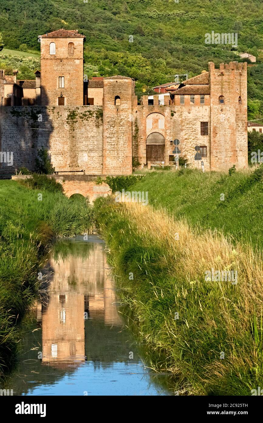 The medieval castle of Valbona. Lozzo Atesino, Padova province, Veneto ...